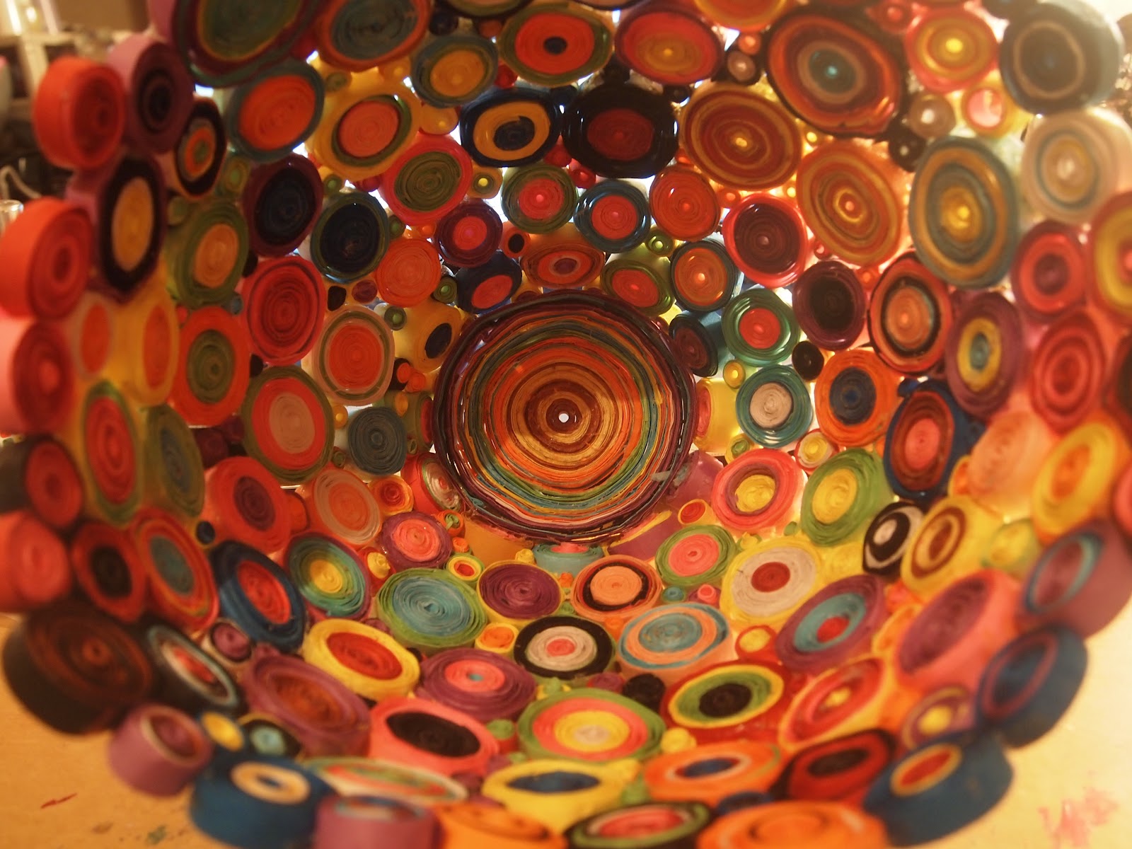 CREATE A HOBBY : Rolled Paper Crafts ..Colorful Vase