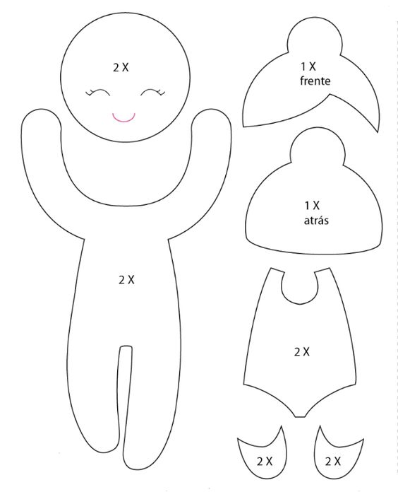 Moldes de feltro para imprimir - Ver e Fazer