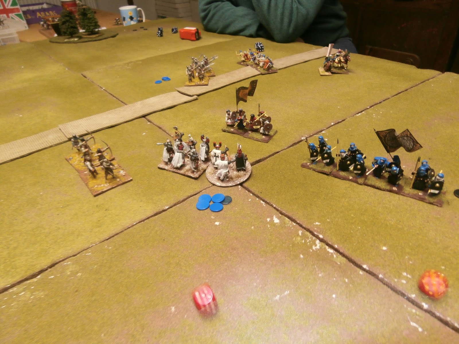 Cirencester wargames: First game of Lion Rampant