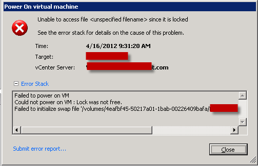Virtual Infrastructure Tips - Azure and VMware: Could not power on VM ...