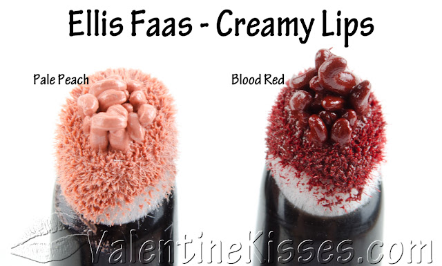Valentine Kisses: Ellis Faas Creamy Lips in Pale Peach, Blood Red ...