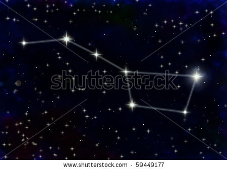 NIGHT SKY AND STARS CONSTELLATIONS: GREAT BEAR