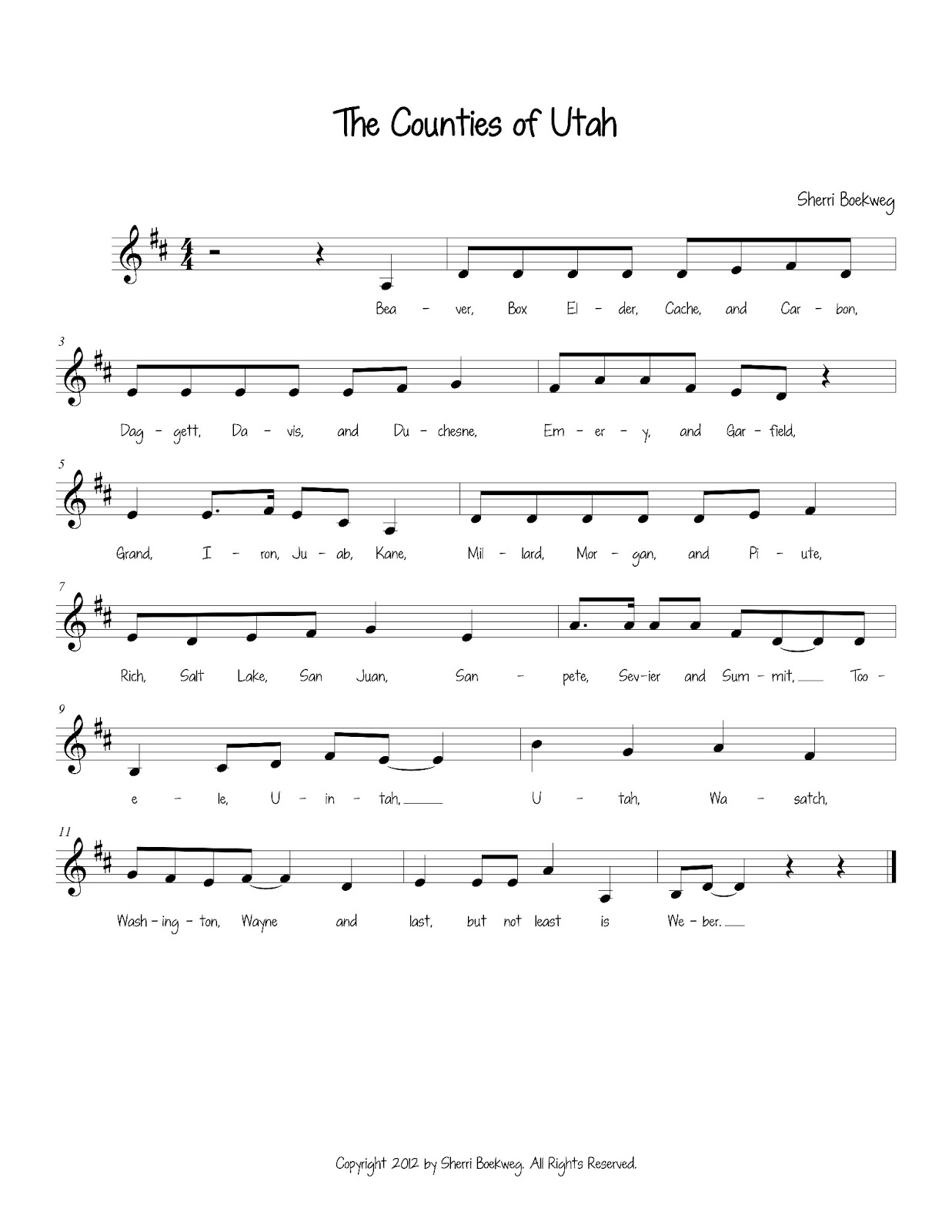 Our Fun Homeschool: Fun Way To Memorize The Counties of Utah