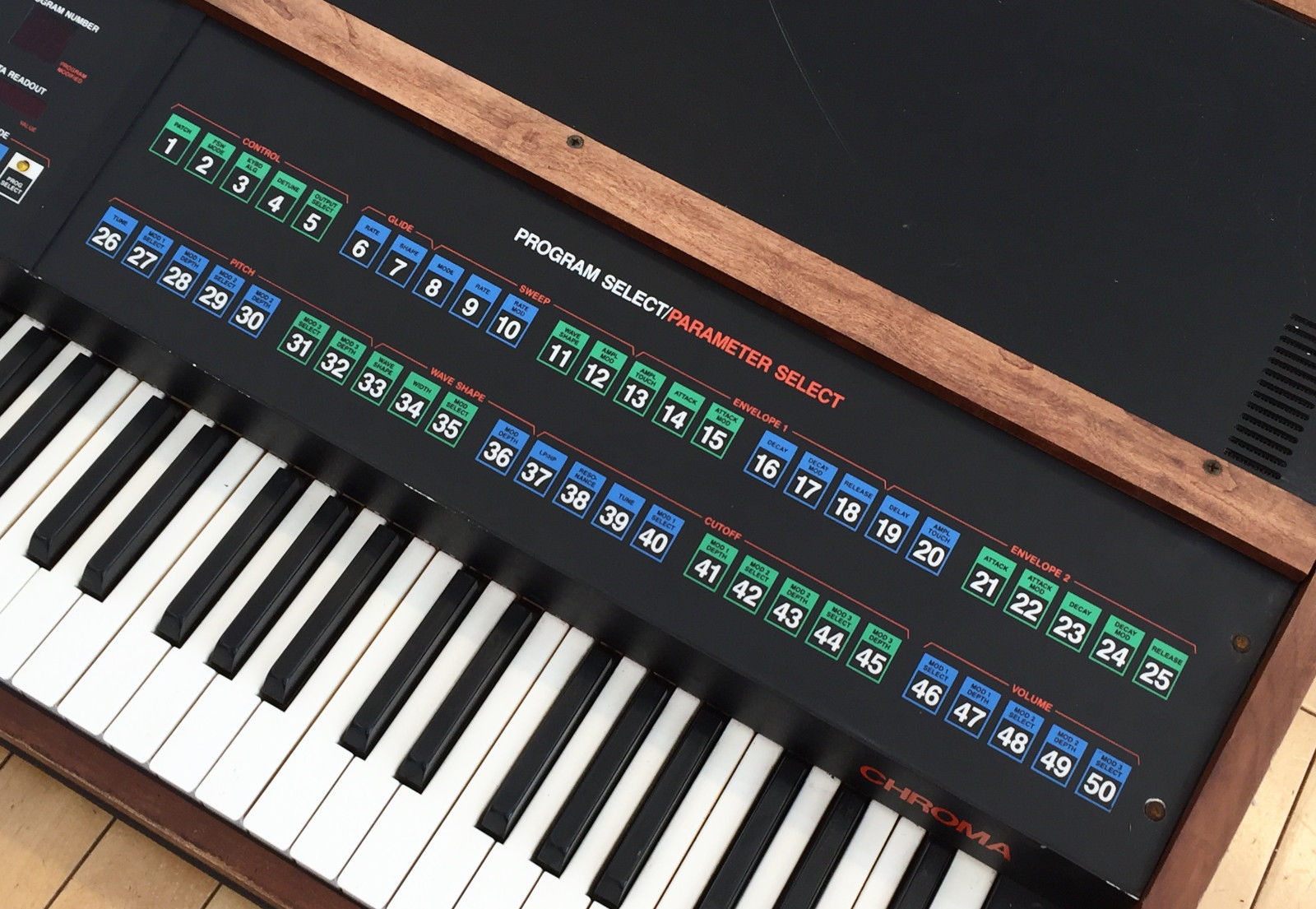 MATRIXSYNTH: 1982 RHODES CHROMA ANALOG SYNTHESIZER SN 30176