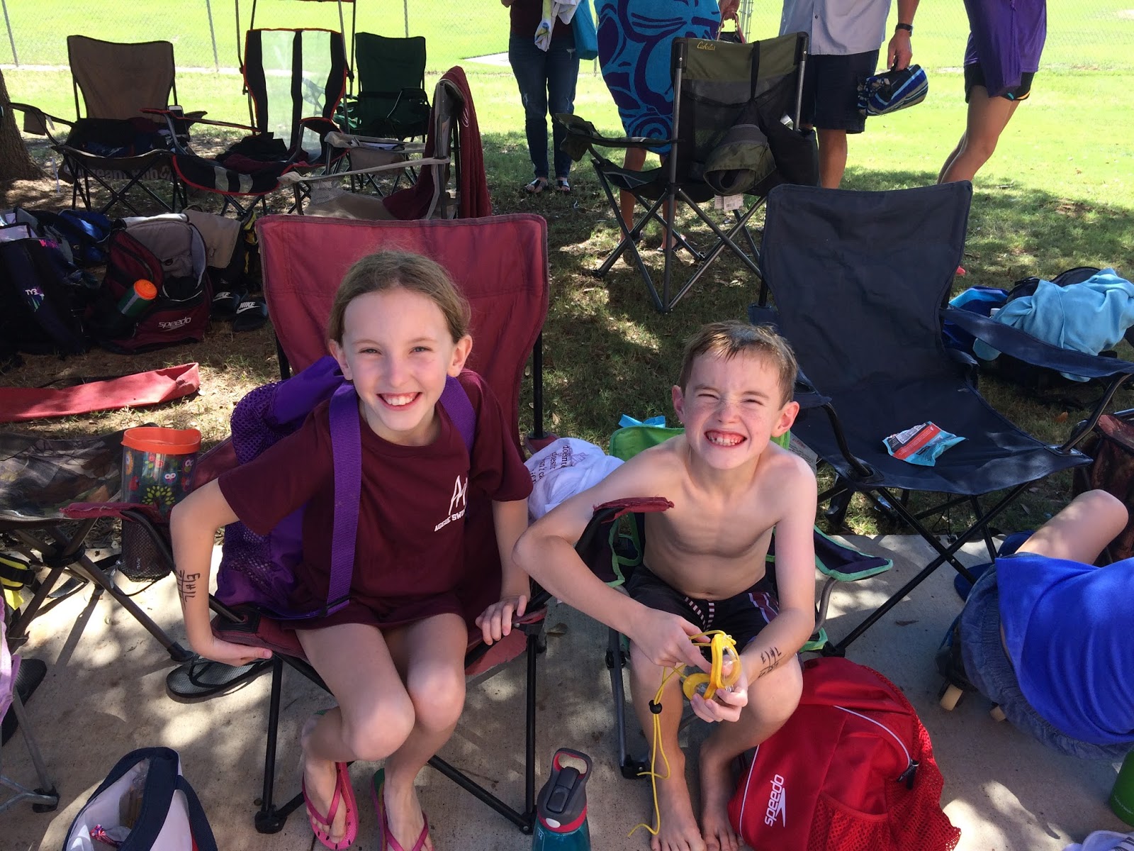 Our Family: Intrasquad meet/ First swim meet