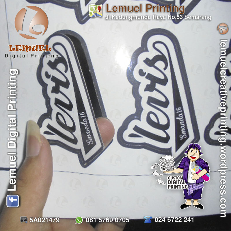 Custom Sticker Die Cut (Potong Tembus) Dengan Desainmu Sendiri ...