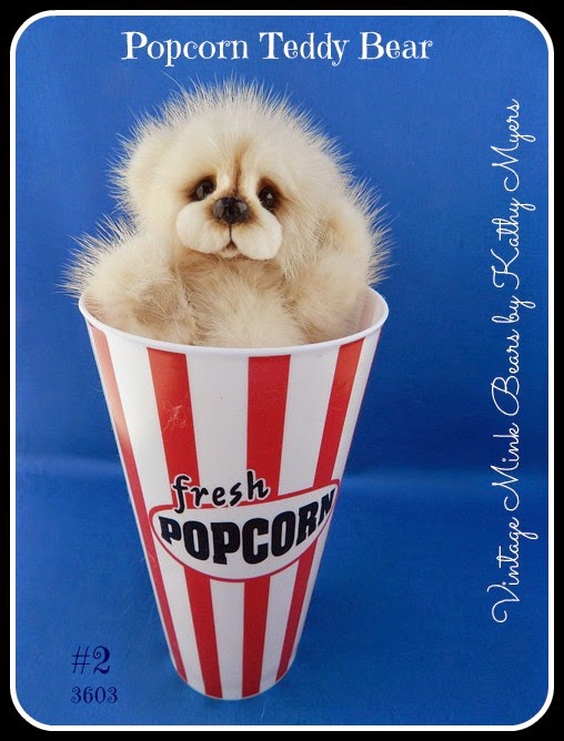 Designed By Kathy Myers: Popcorn Teddy Bear #2