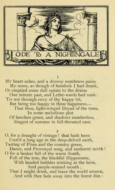 Archival Sources for ENGD18: John Keats - Ode to a Nightingale