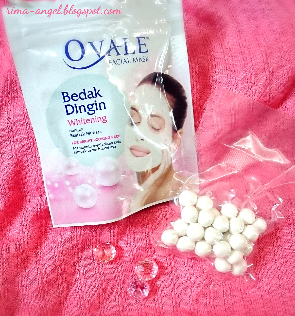Review Ovale Facial Mask Bedak Dingin Whitening