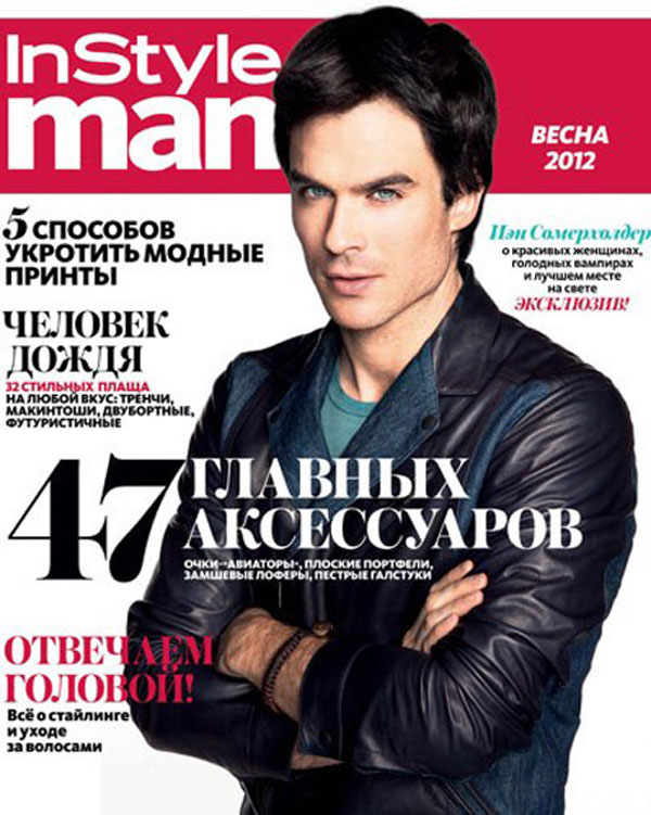 Ian Somerhalder - InStyle Man Magazine Rusia Photoshoot [Abril 2012]