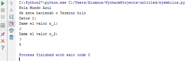 Graficación : Unidad 3: Ejemplos de hilos "Hola Mundo"