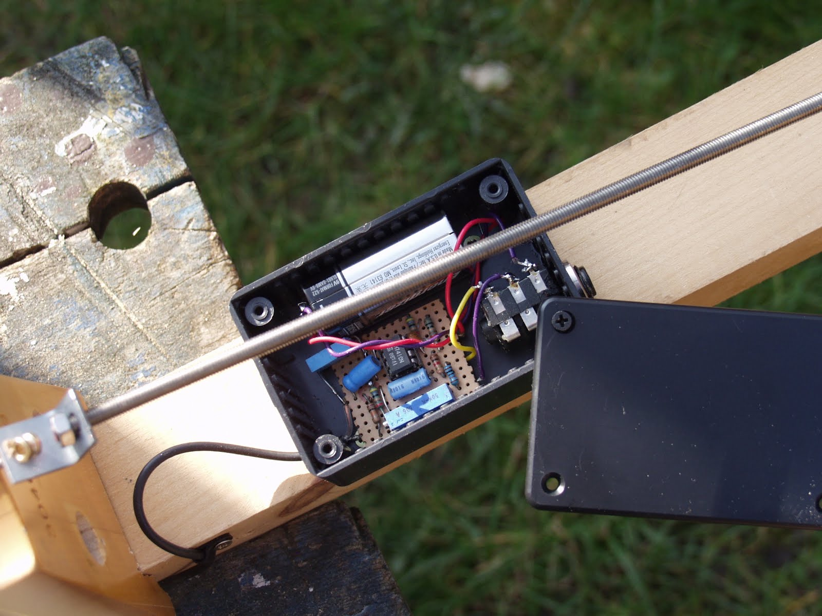 Andrew Stone Presents His Multifarious Creations: 1 string bass- close ...