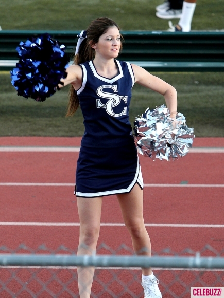 NEWS: Kendall & Kylie Jenner Trade in Prom Dresses for Cheerleading ...