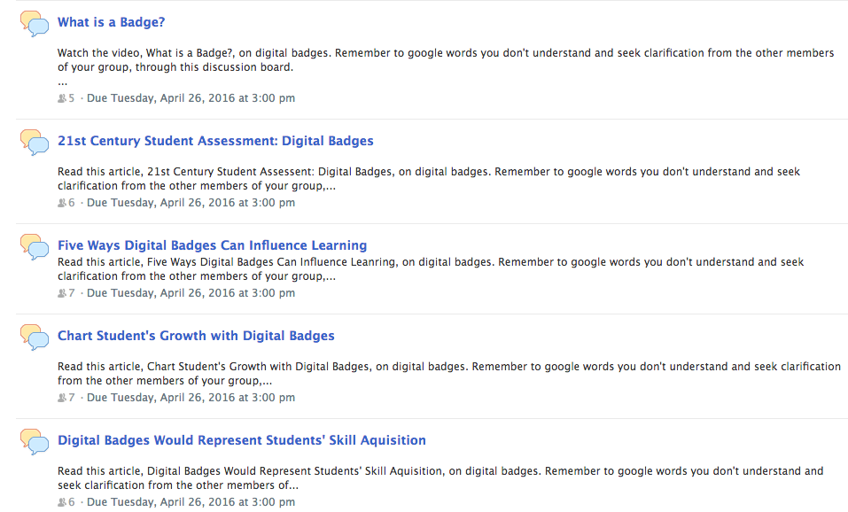 Learn. Reflect. Lead.: Digital Badge Design Unit: My First PBL Experience