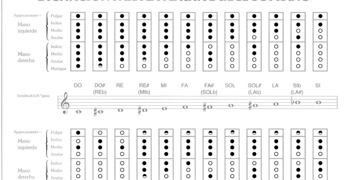 Profesor de Música - Roberto G. Cioffi: Notas de flauta dulce soprano