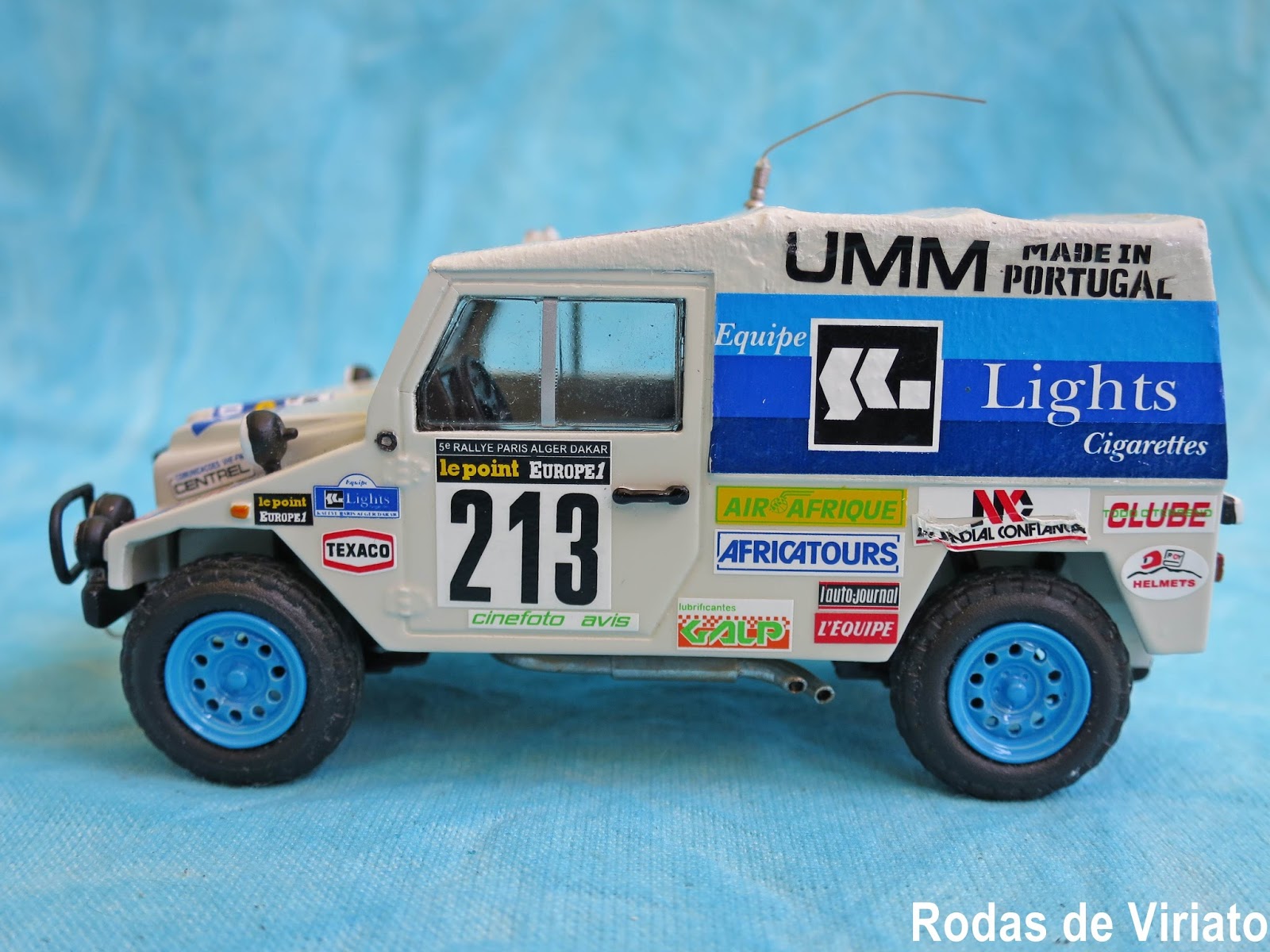 Miniatura jipe UMM SG Light 1983 da Quitécnica (1/2)