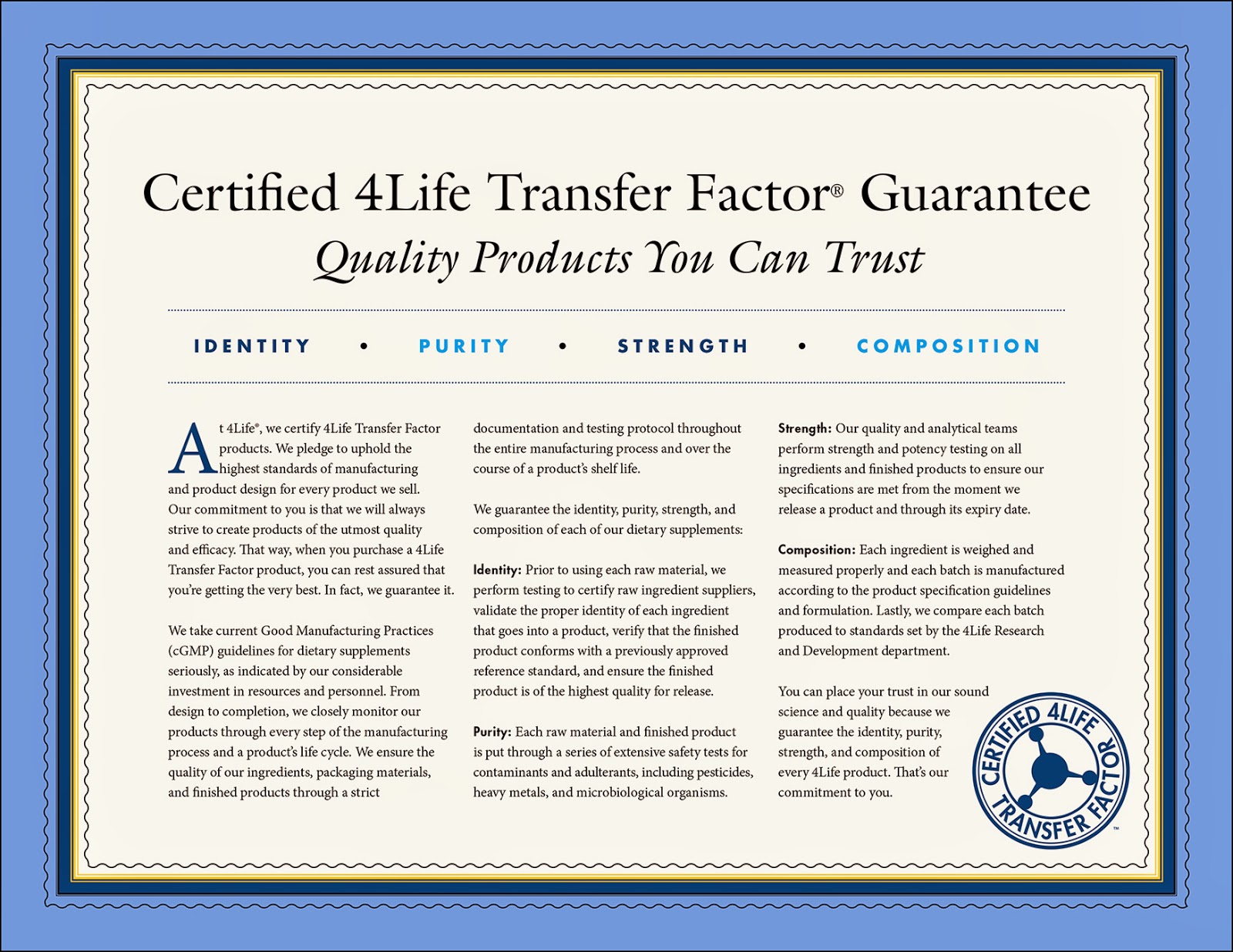 4Life Transfer Factor® Riovida® Tri-Factor® Formula