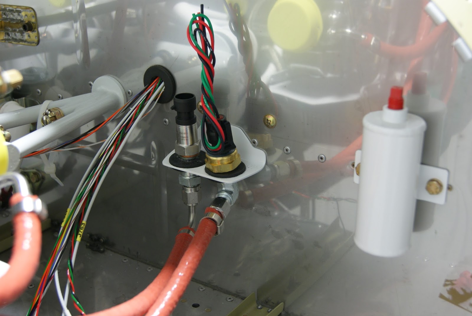 DOG Aviation John's RV-12 Blog: Relocation Of Rotax Oil Pressure ...