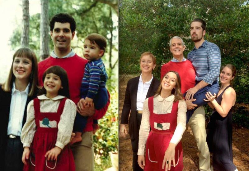 Before and After: Adorable Family Photo Recreations That Are Totally ...