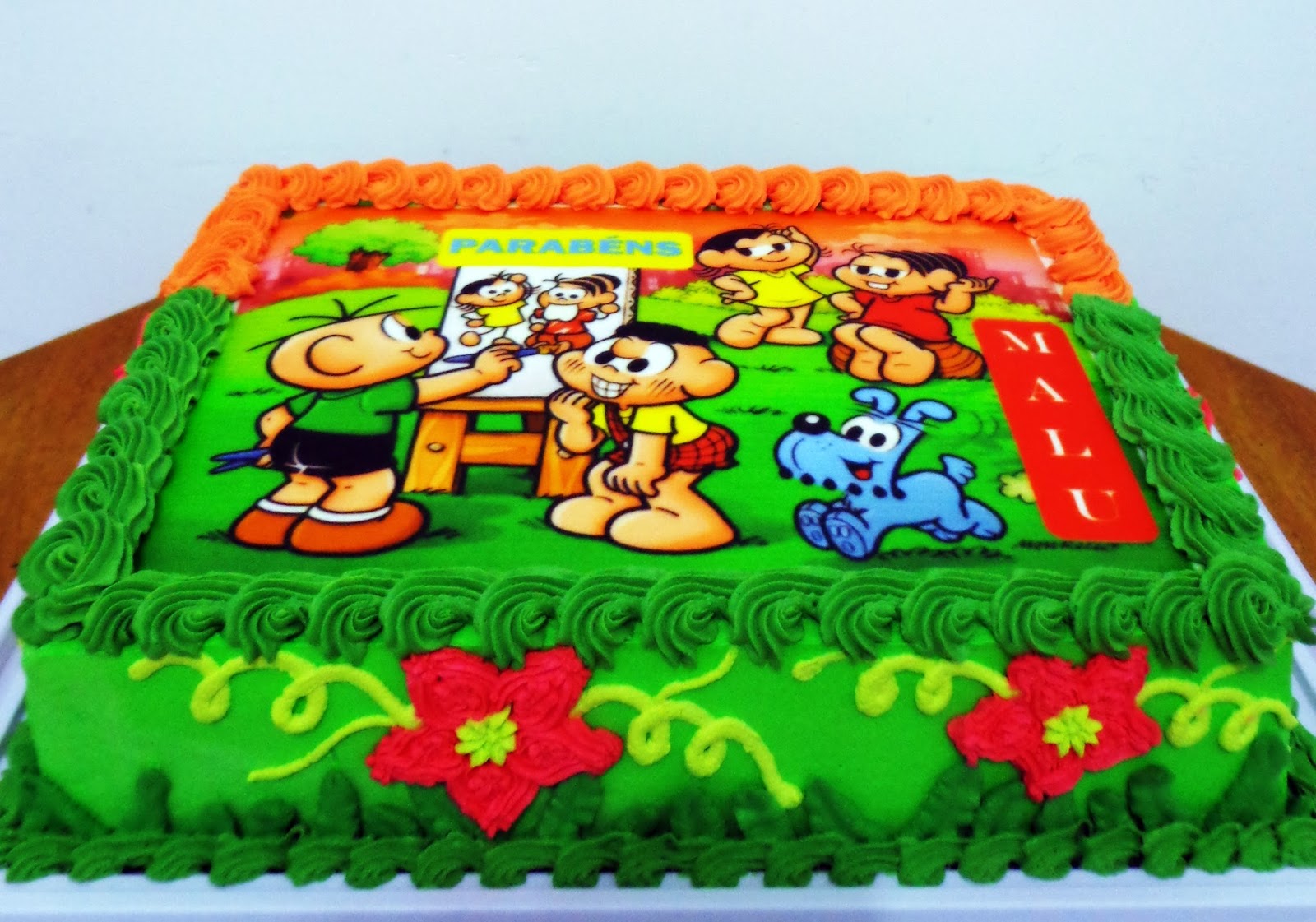 NAF KIDS BOLOS DECORADOS: Bolo Turma Da Mônica