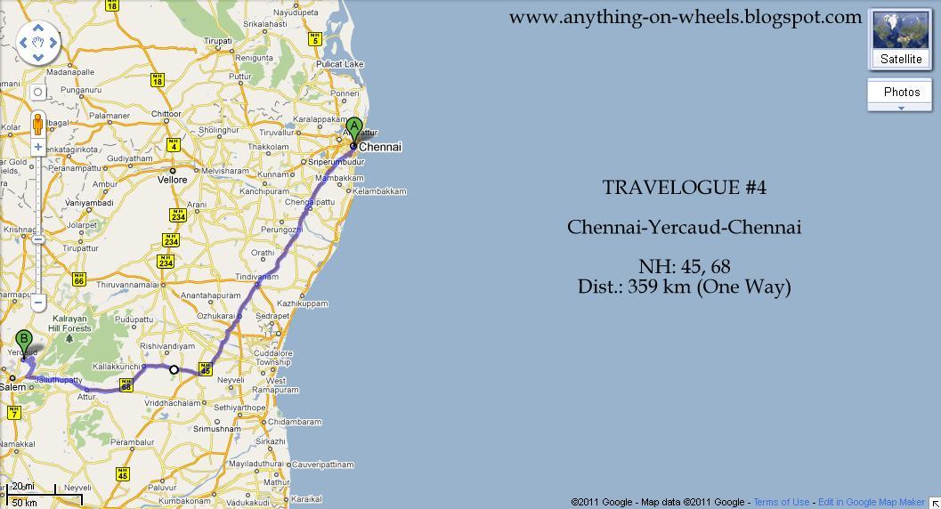 ANYTHING ON WHEELS: Travelogue #4 - Chennai to Yercaud