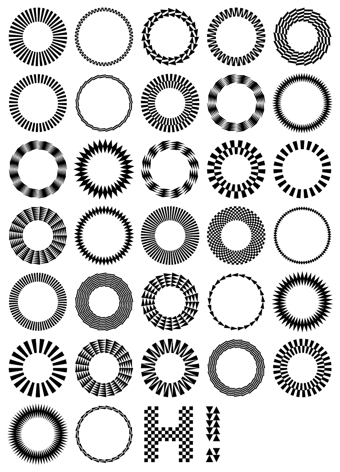 ABCDEFridays: Patterned Type