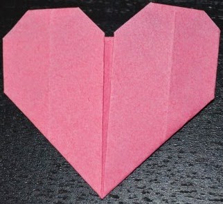 Srdce - origami - Návodovo.sk