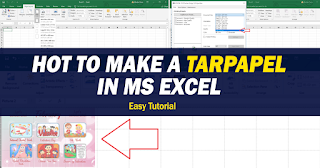 Easy Way to Make Tarpapel in MS Excel - DepedClick