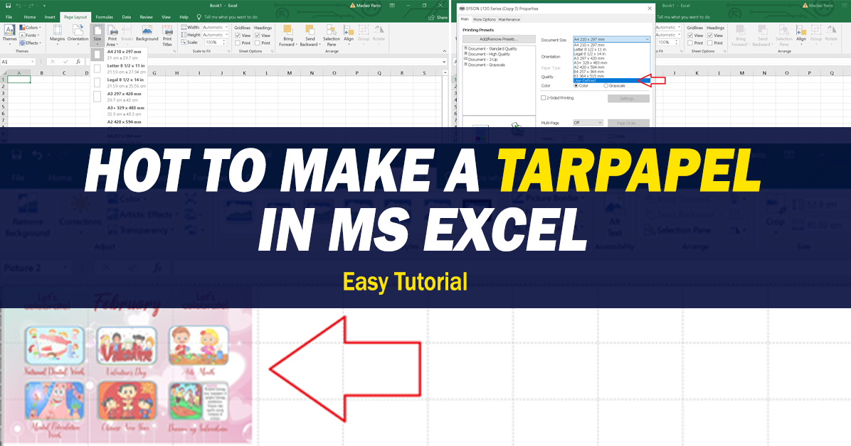 Easy Way to Make Tarpapel in MS Excel - DepedClick