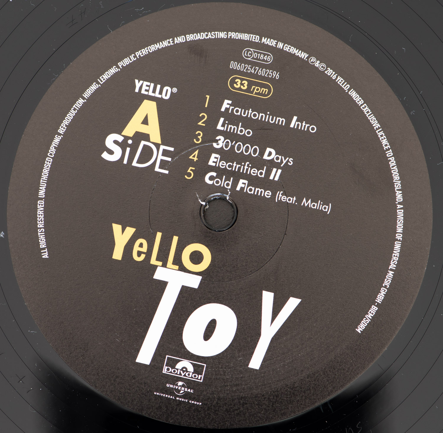 VinylSavor: Music : Yello, Toy