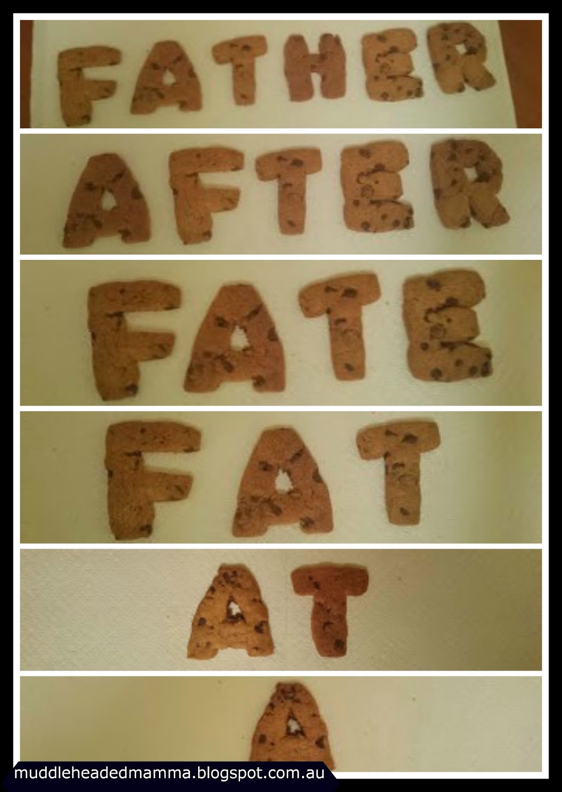 The Muddle-Headed Mamma: Edible Word Games