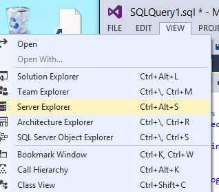 ITC Resources: Getting Started with Database in Visual Studio