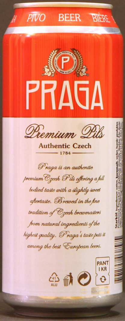 Burk-Bloggen: Praga Premium Pils Imported Beer : ny dekor (5001660-01)