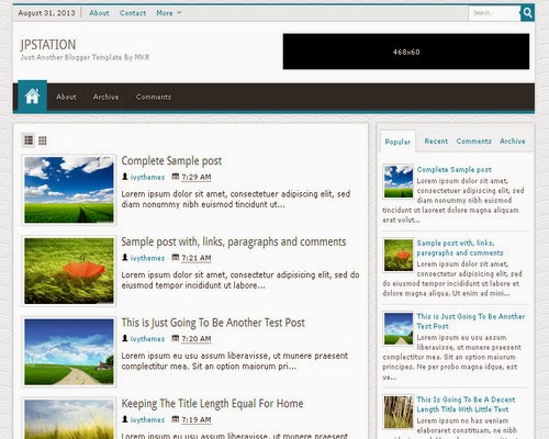 Beautifull White Blogger Templates | BloggerZine