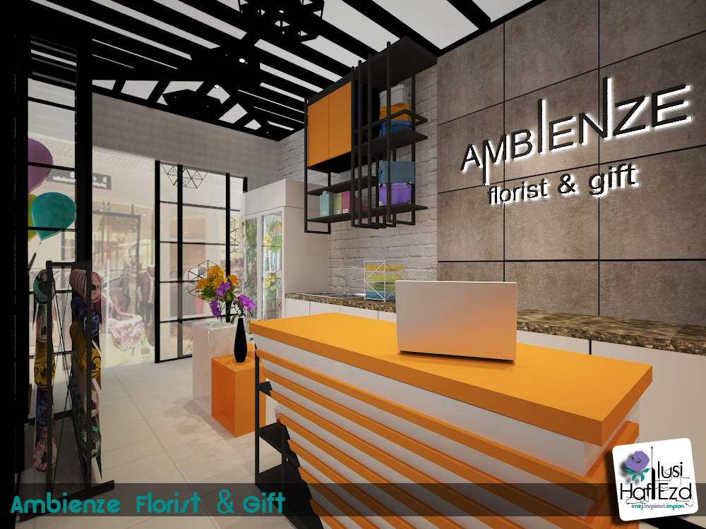 airaniEz's Life: Rekaan Dalaman Kedai Bunga / Florist Shop