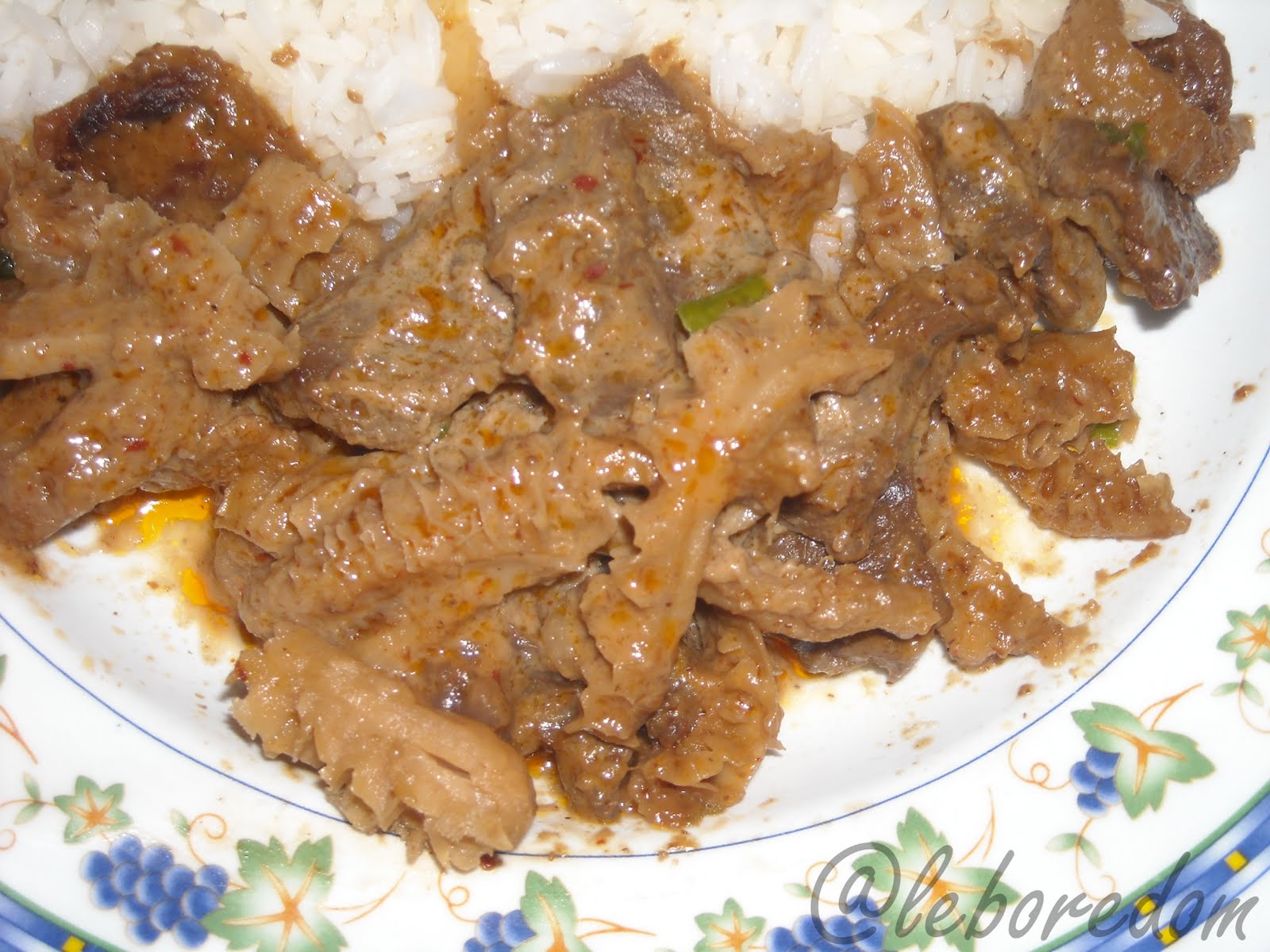 Le Boredom: Beef Honeycomb Tripe Curry