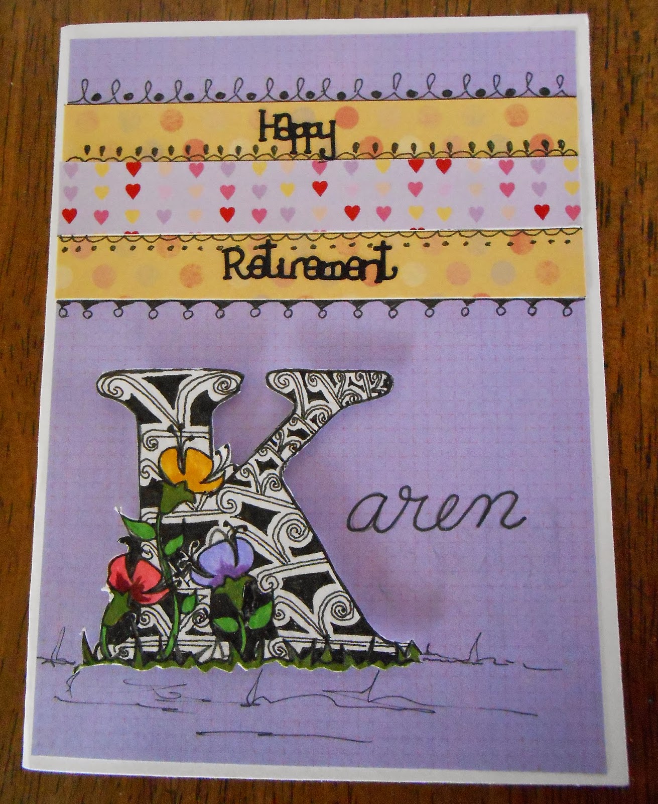 Creative Doodling with Judy West: ALPHABET PATTERN SERIES-LETTER K