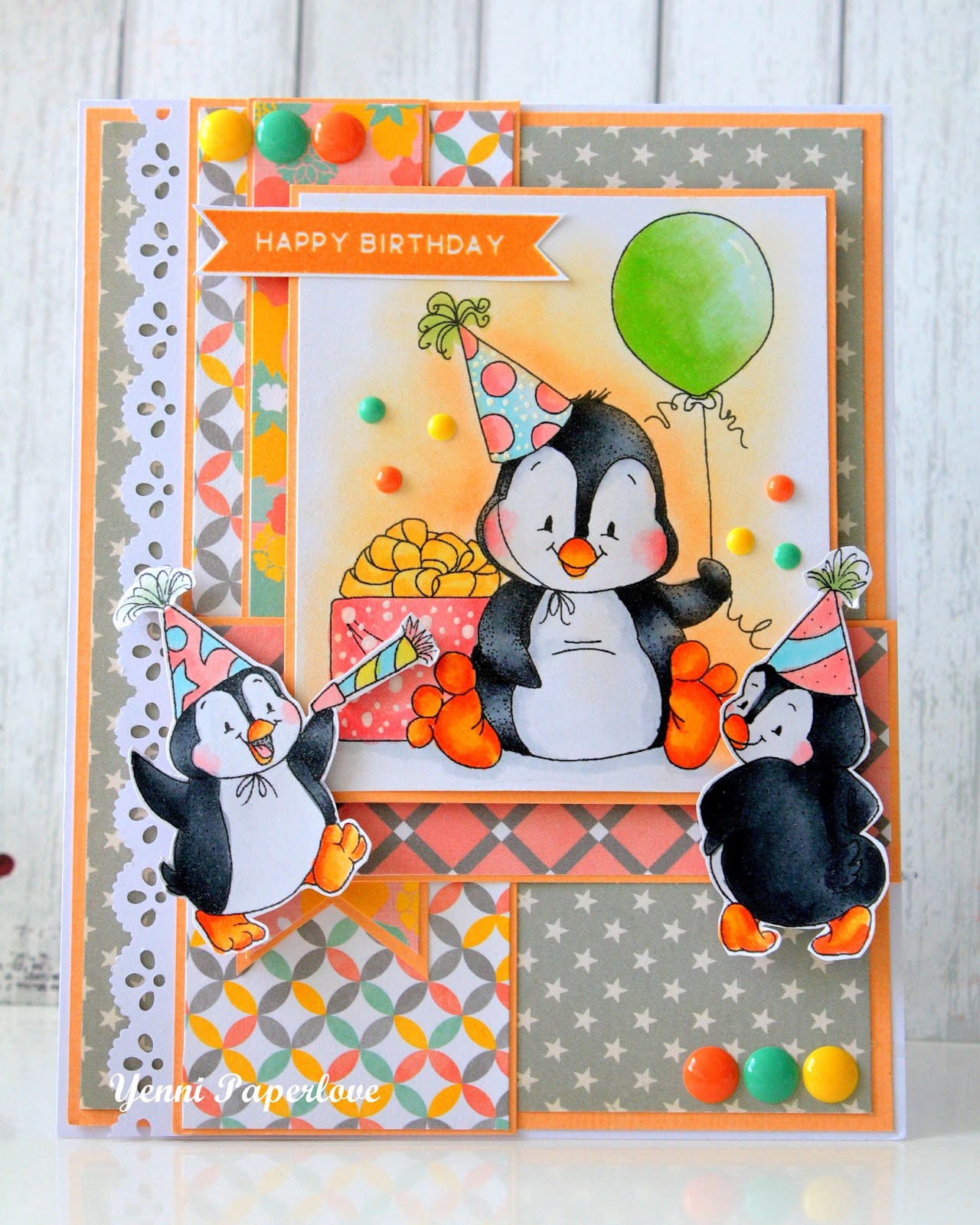 Whimsy Stamp : Happy Birthday - Yenni Paper Love