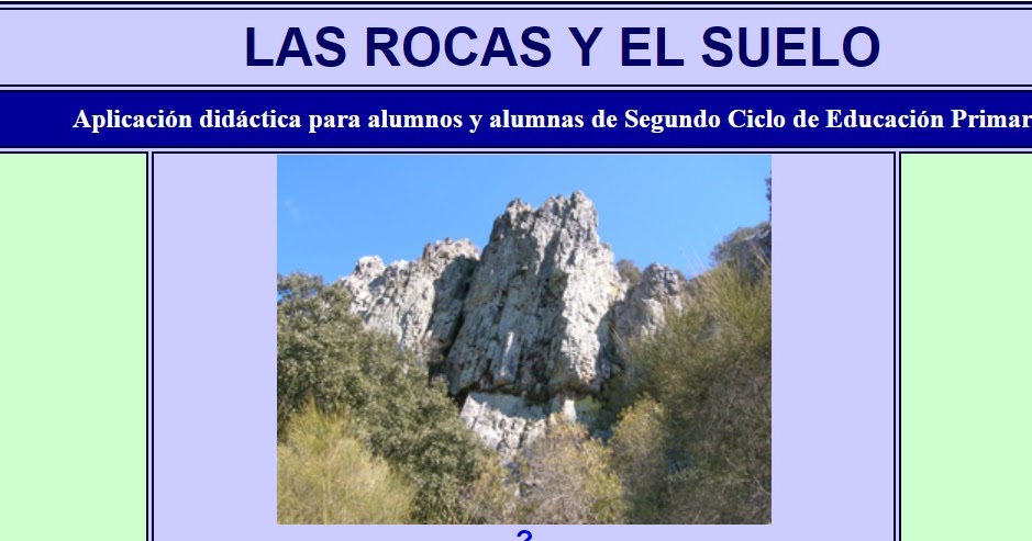 CAPITÁN EDUCACIÓN: 4º PRIMARIA - CIENCIAS SOCIALES: EL SUELO Y LAS ROCAS