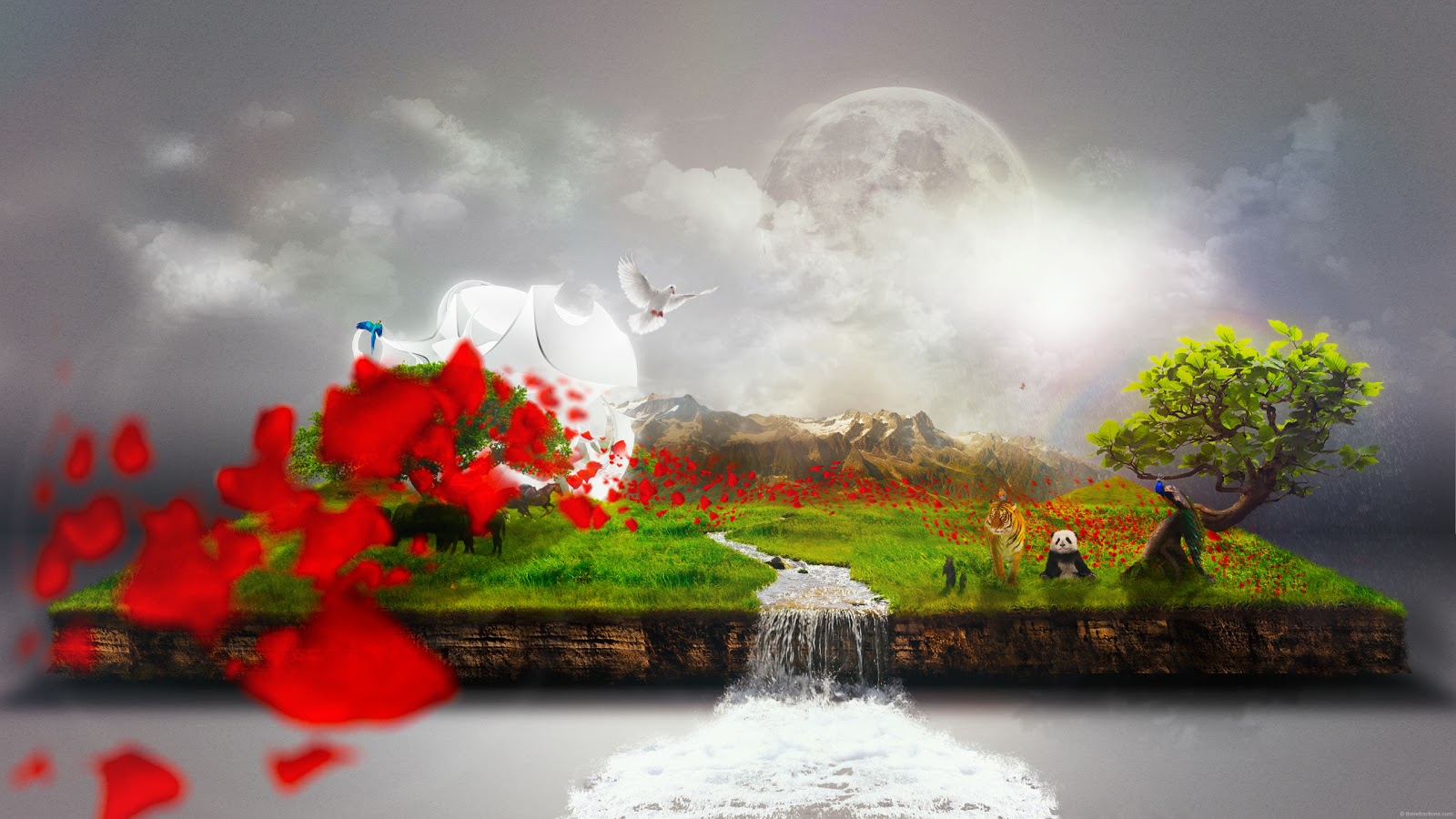 خلفية الاسبوع الطبيعة في الخيال HD #61 - مداد الجليد