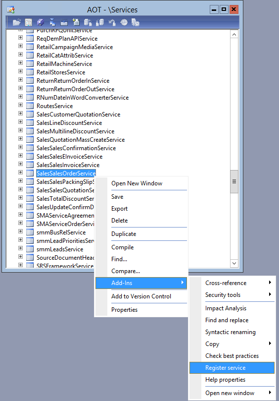 Adventures In Axapta World How To Add A New Field To Your Aif Service