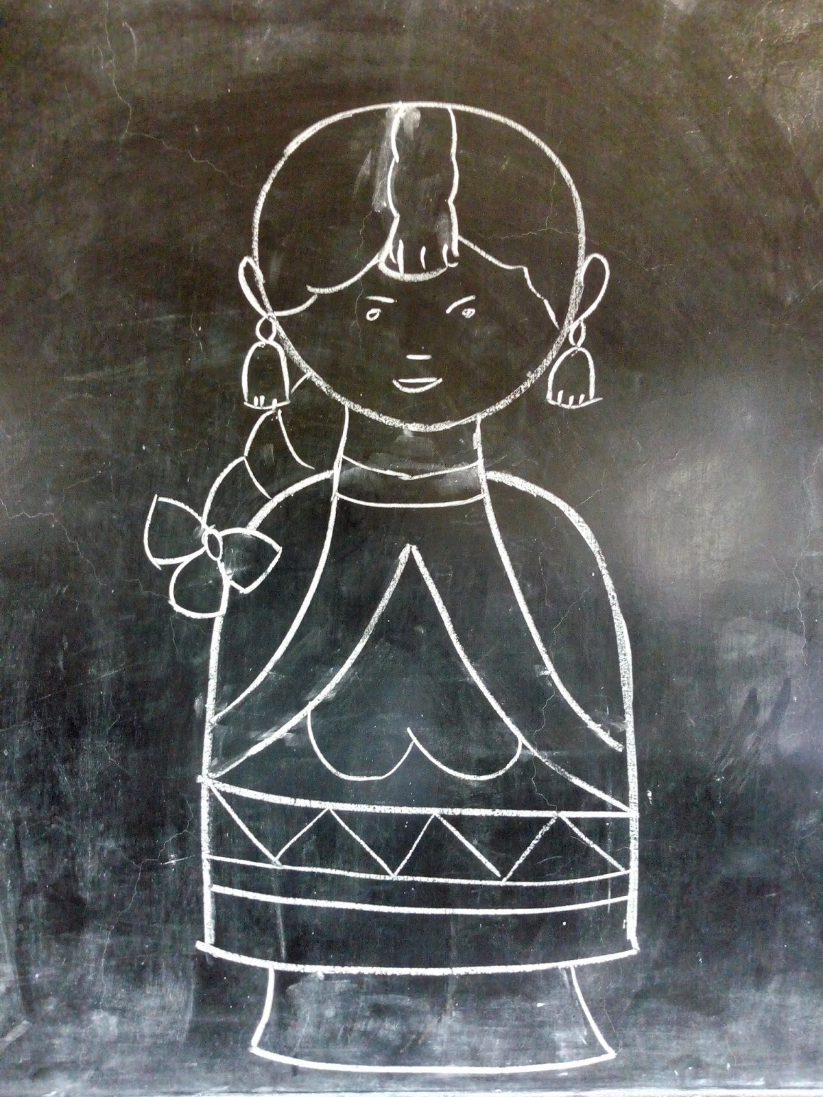 LINE DRAWING OF CHALK