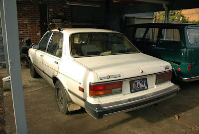 OLD PARKED CARS.: One Awesome Carport: 1981 Isuzu I-Mark diesel.