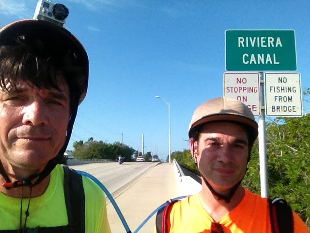 Unicycle Bridge Tour: Florida Keys Bridge #52 Riviera Canal Bridge