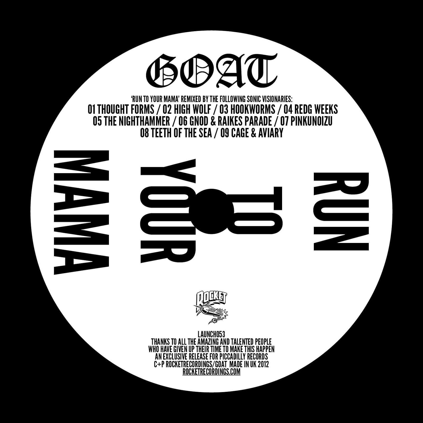 Rocket Recordings: Goat's World Music is Piccadilly Records album of ...