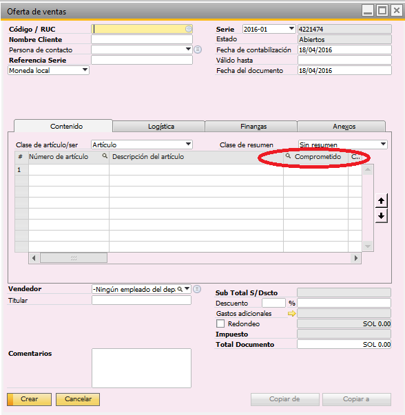 Crear campos de Usuario | Ayuda SAP Business One