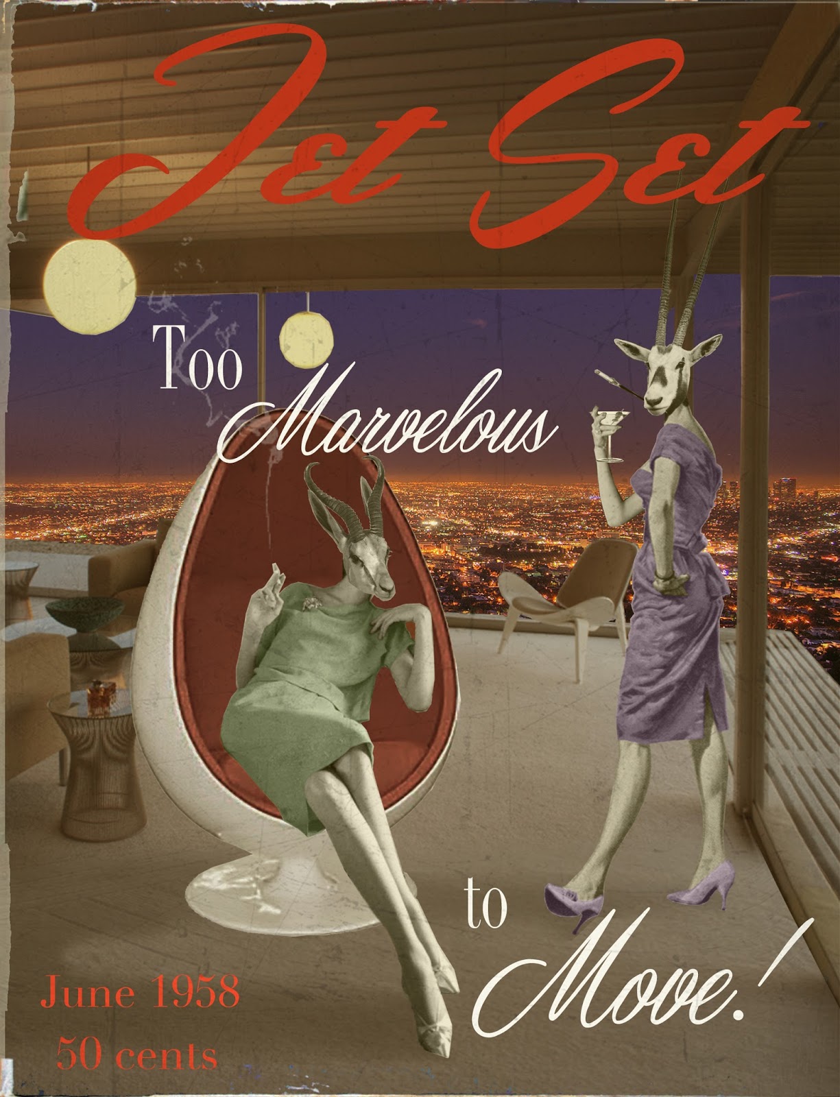 Drew Mandigo Design: Jet Set Magazine covers.