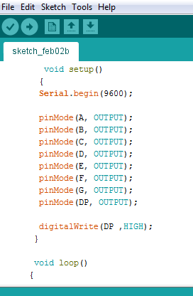 Mekatronika: Seven Segment Menggunakan Arduino UNO dengan 2 Tombol ...