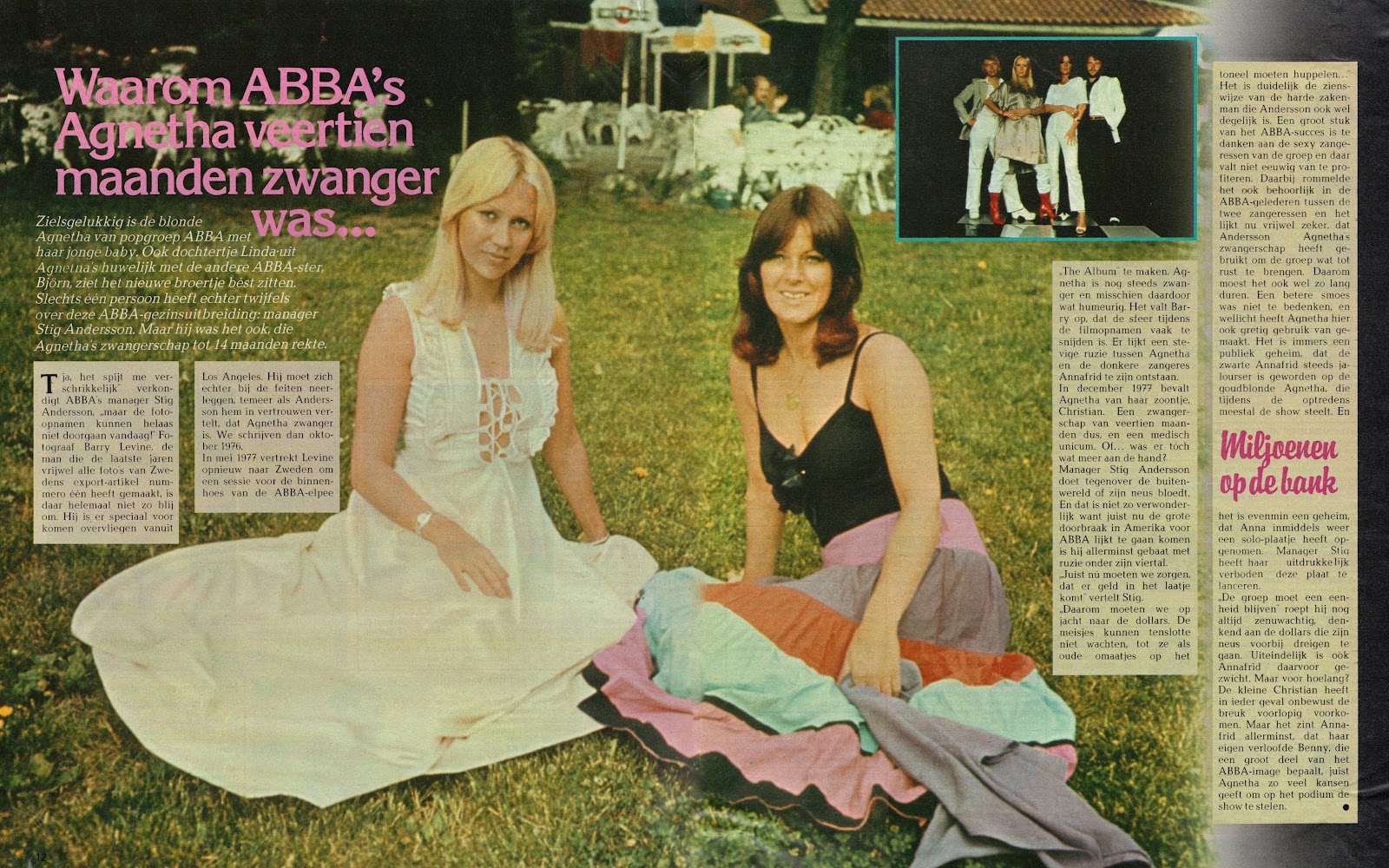 ABBA The Articles: 1978: Why ABBA's Agnetha was pregnant for fourteen ...