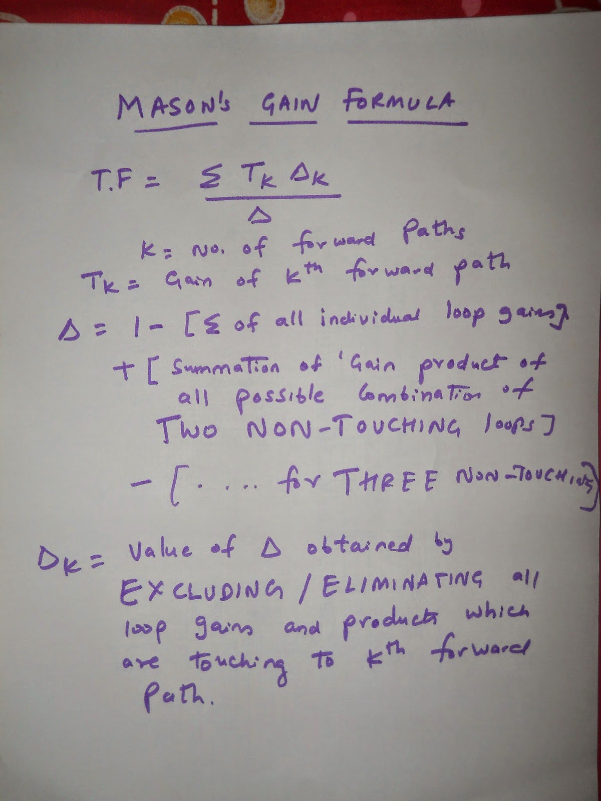 Signals and Systems: Mason's gain formula example